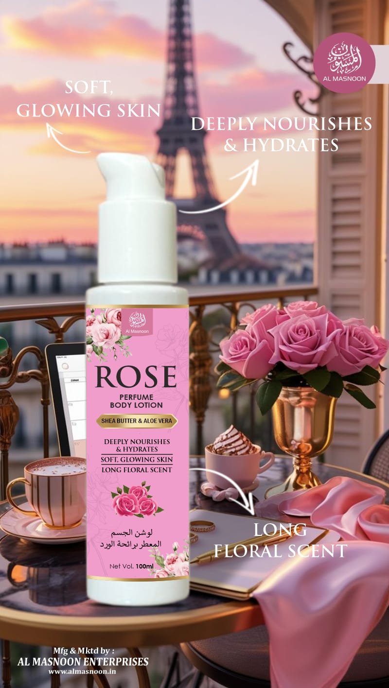 Rose Perfume Body Lotion: Timeless Floral Elegance with Deep ...