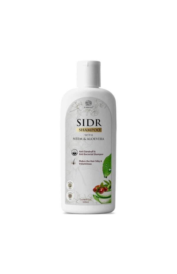 AL MASNOON Sidr Shampoo with Neem & Aloe Vera 500ml Anti-Dandruff ...